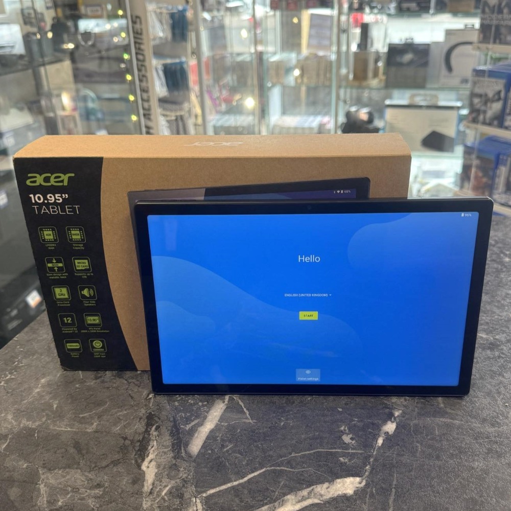 Pre-owned ACER ACTAB1123 11" Quad HD Tablet 64GB 4GB RAM Android 12 ...